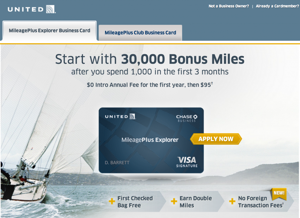 Credit Cards to Consider: United MileagePlus Business Card - Running ...