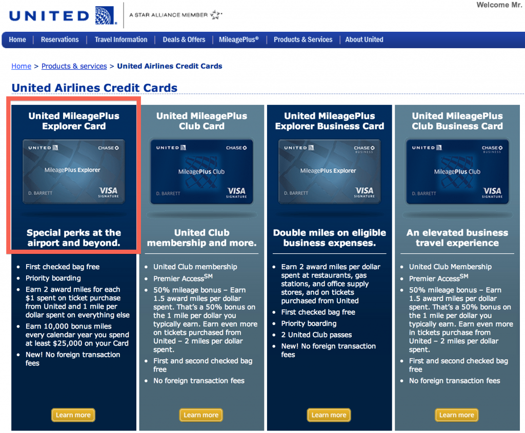 Credit Cards to Consider: United MileagePlus Business Card - Running ...