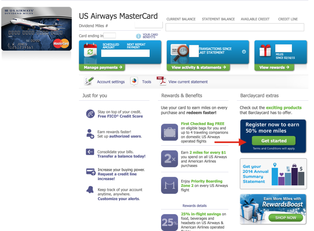 Activate To Earn A 50% Bonus On Your US Airways/AA Aviator Cards ...