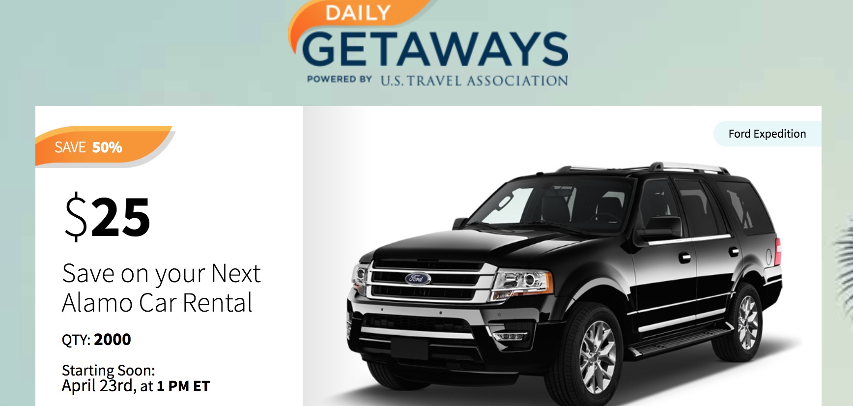 Today Only: 50% Off Alamo Certificates for Car Rentals - Great For ...