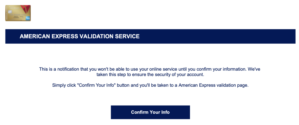 Be Careful of This Fake "Amex" E-Mail That Warns of Account Closure ...