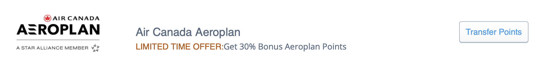 Great Deal! Transfer Chase Ultimate Reward Points to Air Canada ...