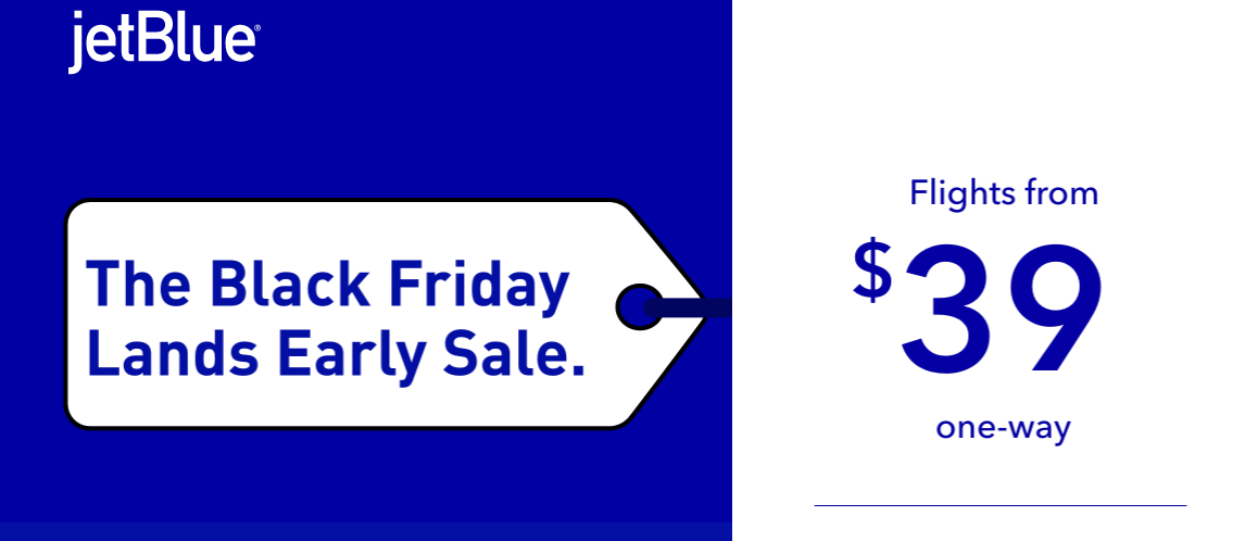 JetBlue's Black Friday Sale is Here - With Tickets From $39! - Running ...