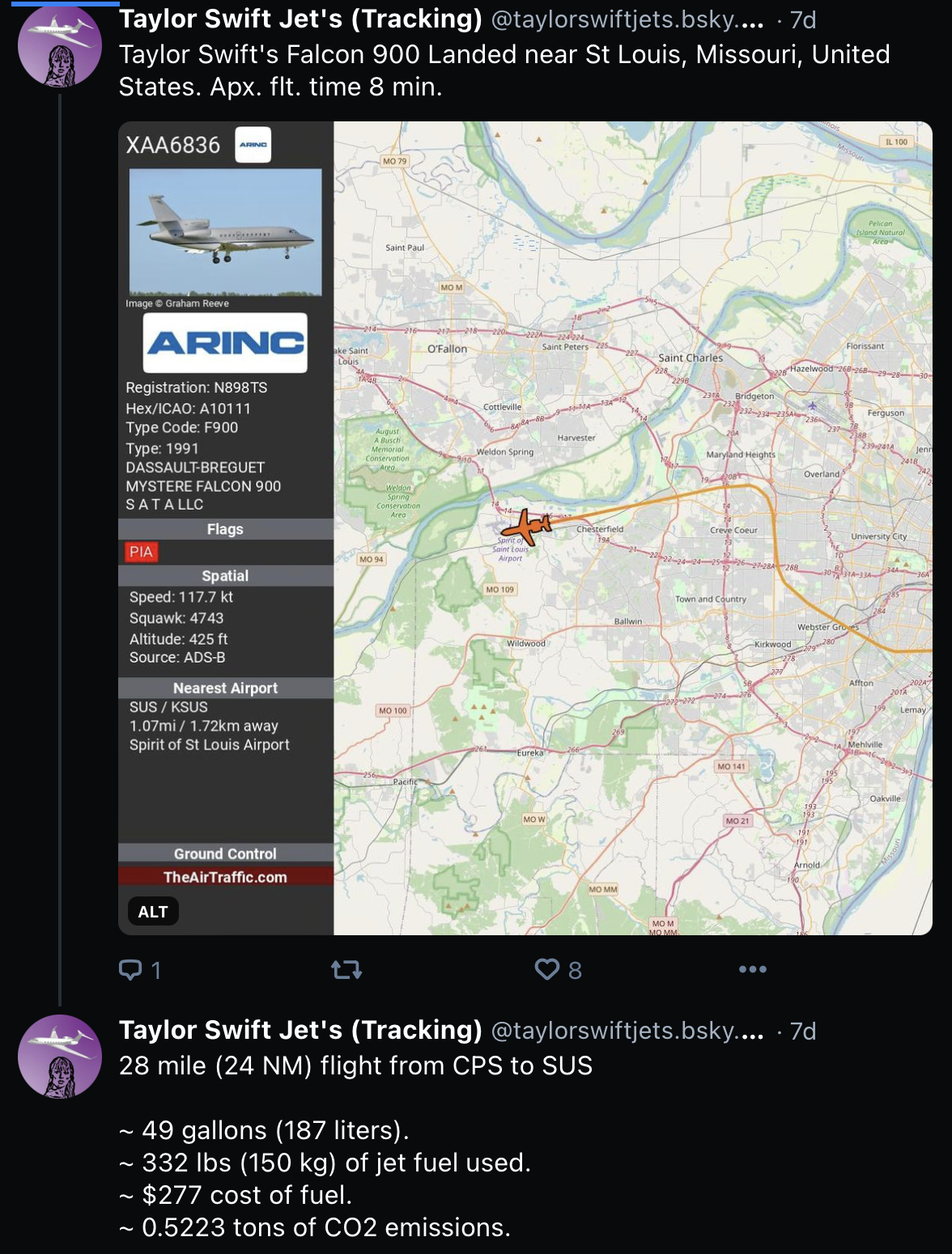 Celebrity Jet Tracker Sweeney Draws Threat of Legal Action from Taylor ...